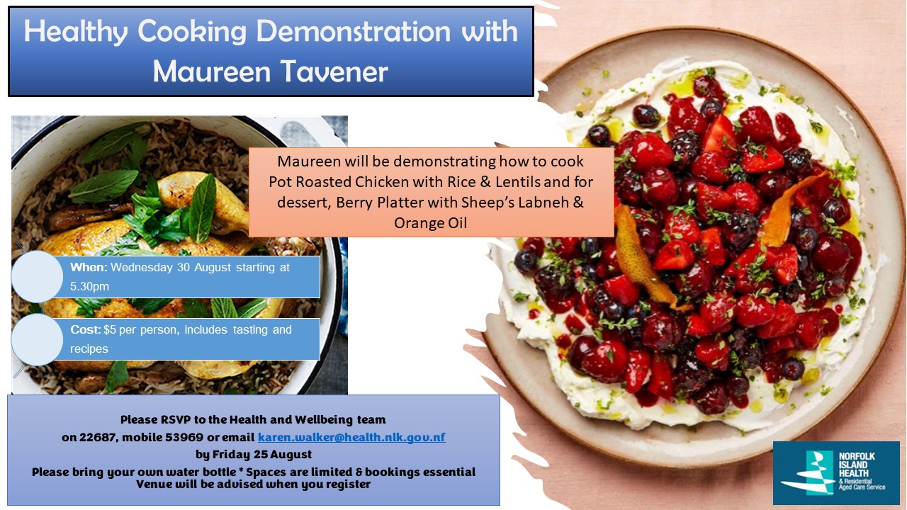 Healthy Cooking Demonstrations – Norfolk Island Health and Residential ...